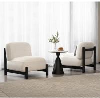 China Wholesale Lamb Fleece Fabric Single Leisure Sofa Chair with High-resilience Sponge for Bedroom for sale