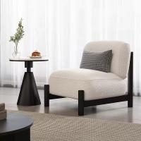 China Wholesale Lamb Fleece Fabric Single Leisure Sofa Chair with High-resilience Sponge for Bedroom for sale