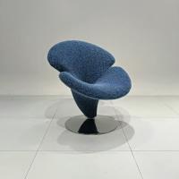 China Eco-Friendly Fabric Swivel Flower Accent Chair 360 Degree for Living Room Bedroom Apartment School Use for sale