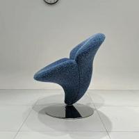 China Eco-Friendly Fabric Swivel Flower Accent Chair 360 Degree for Living Room Bedroom Apartment School Use for sale