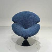 China Eco-Friendly Fabric Swivel Flower Accent Chair 360 Degree for Living Room Bedroom Apartment School Use for sale