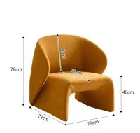 China Modern Accent Chair Comfortable Lounge Armchair with Sturdy Frame for Bedroom Dining Living Room for sale