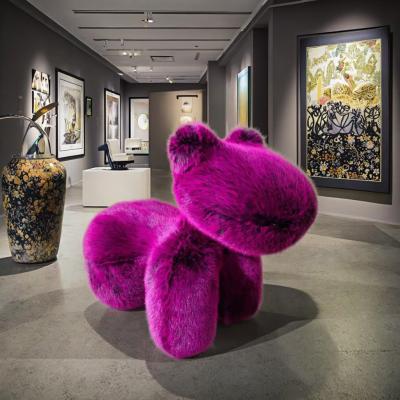 China Cartoon Cute Single-Person Sofa Chair Creative Living Room Accent Pony Ottoman Stool Lazy Leisure Lounge for Bedroom Application for sale