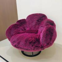 China Custom Single Bear Paw Velvet Lounge Chair with Metal Frame Modern Design for Bedroom Apartment Hotel for sale