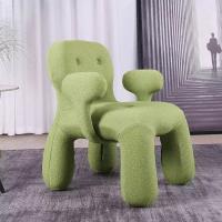 China Custom Fabric Accent Armchair Single Lounge Chair for Apartment Dining Salon Sofa for sale