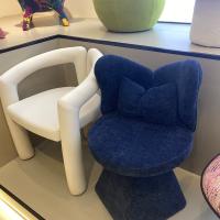 China Modern Light Luxury Cream Single Vanity Chair Dining Minimalist Bedroom Living Room Accent Backrest Home Salon Use for sale