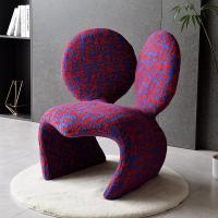 China Creative Mickey Ear-Shaped Accent Chair for Living Room Bedroom Casual Lazy Lounge Chair 80cm for sale