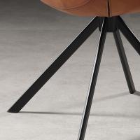 China Modern Minimalist PU Leather Leisure Chair with Backrest for Home Bedroom Vanity Stool Office Hotel Use for sale