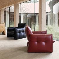 China Minimalist PU Leather Accent Chair Single Sofa for Living Room Balcony Bedroom 80cm Width for sale