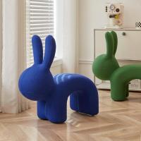 China Creative Cartoon Elf Rabbit Accent Chair for Children Indoor Living Room Balcony Shoe Bench 80cm for sale