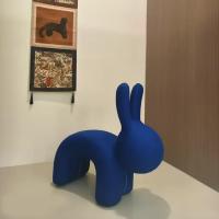 China Creative Cartoon Elf Rabbit Accent Chair for Children Indoor Living Room Balcony Shoe Bench 80cm for sale