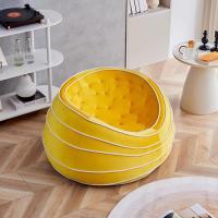 China Modern Single Seater Bean Bag Sofa Chair Creative Egg Tart Stool 80cm for Home Bedroom Living Room Balcony Leisure Lounge Lazy Sofa for sale