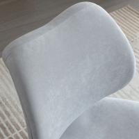 China Armless Bean Sprout Stool Rebonded Foam Single Sofa Chair for Home Hotel Villa Leisure Fabric Seat for sale