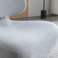 China Armless Bean Sprout Stool Rebonded Foam Single Sofa Chair for Home Hotel Villa Leisure Fabric Seat for sale