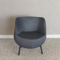 China Italian Style Comfortable Leisure Stool Armchair Small Lounge Sofa Metal Legs Accent Chair Modern Design Eco-Friendly Bedroom for sale