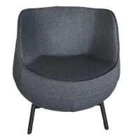 China Italian Style Comfortable Leisure Stool Armchair Small Lounge Sofa Metal Legs Accent Chair Modern Design Eco-Friendly Bedroom for sale