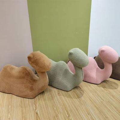 China Cartoon Camel Convertible Kids Stool Single Seat Accent Chair Creative Cute Animal Shape Mini Child Chair 30cm for sale