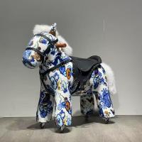 China Creative Pony Shaped Childrens Chair with Wheels Cartoon Animal Design Accent Chair for Bedroom School Living Room for sale