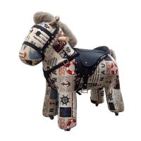 China Creative Pony Shaped Childrens Chair with Wheels Cartoon Animal Design Accent Chair for Bedroom School Living Room for sale
