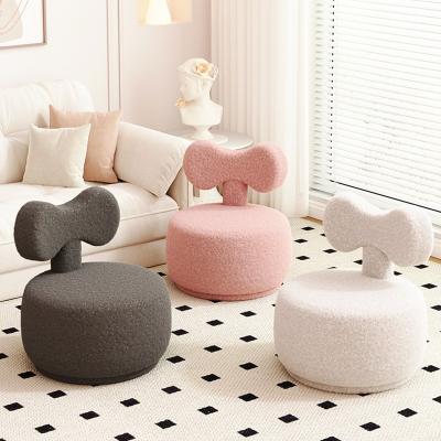 China Butterfly Swivel Chair Rotatable Storage Stool Kid-Friendly Eco-Friendly Lightweight Accent Chair 360 Degree for sale