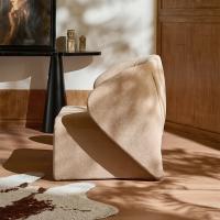 China Velvet Accent Chair with High Density Sponge Cushion for Hotel Apartment Living Room Lounge for sale