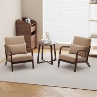 China Eco-Friendly Solid Wood Frame Recliner Lounge Accent Chair Ergonomic Lazy Leisure Armchair for Hotel Bedroom for sale