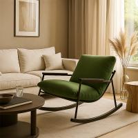 China Modern Ergonomic Rocking Recliner Chair Corduroy Fabric with High Elastic Latex for Living Room for sale