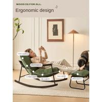 China Modern Ergonomic Rocking Recliner Chair Corduroy Fabric with High Elastic Latex for Living Room for sale