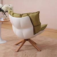 China Modern Fabric Single Seat Recliner Chair with Solid Wood Legs 80cm Lounge Sofa for sale