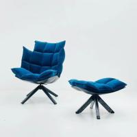 China Modern Fabric Single Seat Recliner Chair with Solid Wood Legs 80cm Lounge Sofa for sale