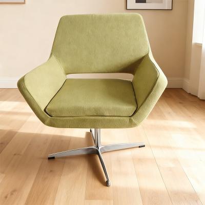 China Modern Upholstered Leisure Accent Chair Wool Fleece Armchair with Metal Base for Living Room for sale
