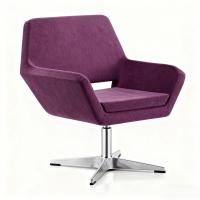 China Modern Upholstered Leisure Accent Chair Wool Fleece Armchair with Metal Base for Living Room for sale