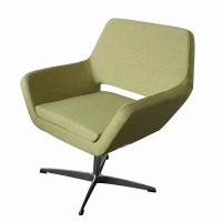 China Modern Upholstered Leisure Accent Chair Wool Fleece Armchair with Metal Base for Living Room for sale