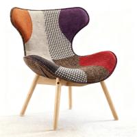 China Modern Fabric Upholstered Single Sofa Chair with Steel Legs 80cm Width Eco-Friendly Lounge Recliner for sale