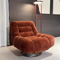 China Custom Modern Swivel Lazy Sofa Single Rotating Lounge Chair 360 Degree for Home Living Room for sale