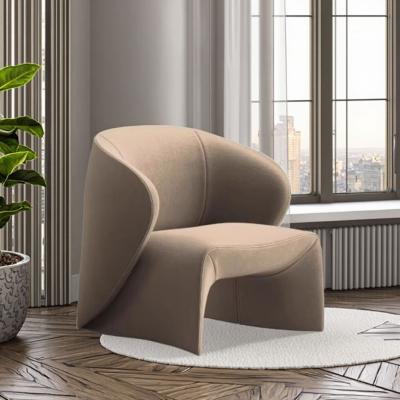 China Modern Single Leisure Accent Chair Comfortable Lounge Armchair for Hotel Apartment 80cm Width for sale