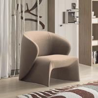 China Modern Single Leisure Accent Chair Comfortable Lounge Armchair for Hotel Apartment 80cm Width for sale