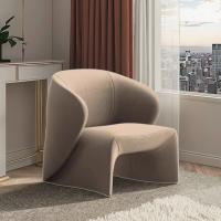 China Modern Single Leisure Accent Chair Comfortable Lounge Armchair for Hotel Apartment 80cm Width for sale
