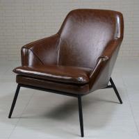 China Luxury Single Recliner Conference Chair with Ottoman PU Leather Modern Accent Seat for Hotel Living Room for sale
