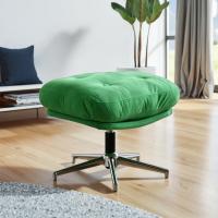China Movable Swivel Square Sponge Ottoman Footstool Single Seater Shoe Changing Stool for Bedroom School 40cm for sale