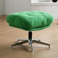 China Movable Swivel Square Sponge Ottoman Footstool Single Seater Shoe Changing Stool for Bedroom School 40cm for sale