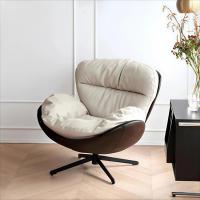 China Swivel Reclining Office Chair PU Leather Eggshell Design 360 Degree Adjustable Comfortable for sale