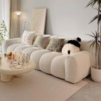 China Custom Modular Cloud Couch Sectional Sofa with 45D High Elastic Sponge Fleece Fabric for sale