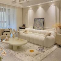 China Custom Modular Cloud Couch Sectional Sofa with 45D High Elastic Sponge Fleece Fabric for sale