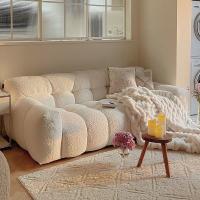 China Custom Modular Cloud Couch Sectional Sofa with 45D High Elastic Sponge Fleece Fabric for sale