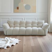China Modern Chenille Fabric Straight Sectional Sofa for Small Spaces Modular Corner Design with Pine Wood Frame for sale