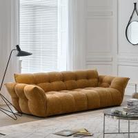 China Modern Chenille Fabric Straight Sectional Sofa for Small Spaces Modular Corner Design with Pine Wood Frame for sale