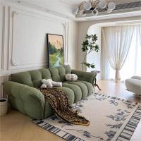China Modern Chenille Fabric Straight Sectional Sofa for Small Spaces Modular Corner Design with Pine Wood Frame for sale