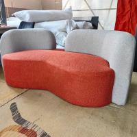 China Minimalist Modern Eco-Friendly Curved Fabric Corner Sofa Set for Villa Home Office Living Room 28D Sponge for sale