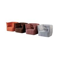 China Modern Single Seat Corner Sofa Armchair Semicircle Design Fabric Sponge Comfort Leisure Chair for Living Room Villa for sale